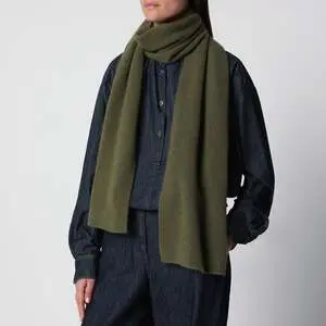 LE BONNET Scarf In Wool And Caregora In Jungle