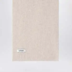 LE BONNET Scarf In Wool And Caregora In Ivory