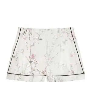 Givenchy Shorts In Silk With Floral Print