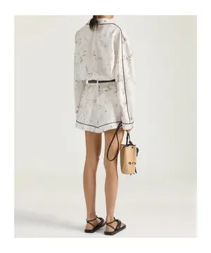 Givenchy Shorts In Silk With Floral Print