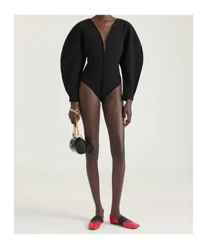 Givenchy Cocoon Bodysuit In Engineered Knit