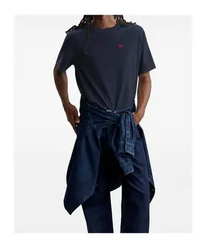 Maison Kitsuné Profile Fox Logo T-shirt - Blue Navy