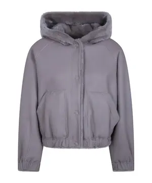 BLANCHA Long-sleeve Jacket With Hood