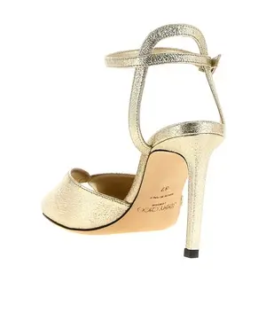 JIMMY CHOO Platinum Stiletto Heeled Sandals