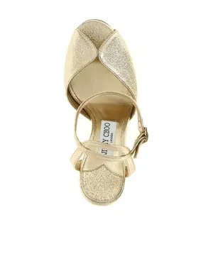 JIMMY CHOO Platinum Stiletto Heeled Sandals