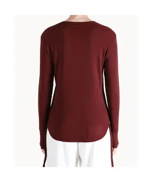 ANN DEMEULEMEESTER Ruched Cropped Long-sleeve Top