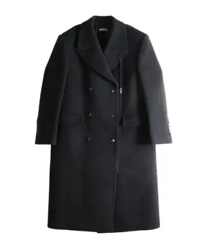 ANN DEMEULEMEESTER Long-sleeved Double-breasted Coat