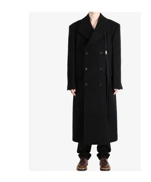 ANN DEMEULEMEESTER Long-sleeved Double-breasted Coat