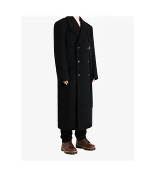 ANN DEMEULEMEESTER Long-sleeved Double-breasted Coat