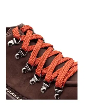 DOUCAL'S Suede Lace-up Shoes With Orange Laces