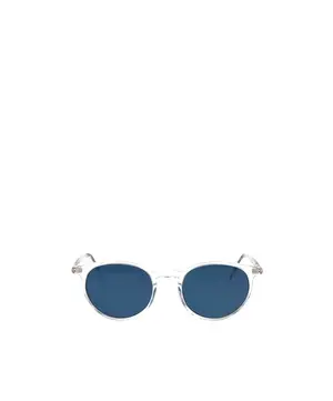Barton Perreira Round Frame Sunglasses - Blue