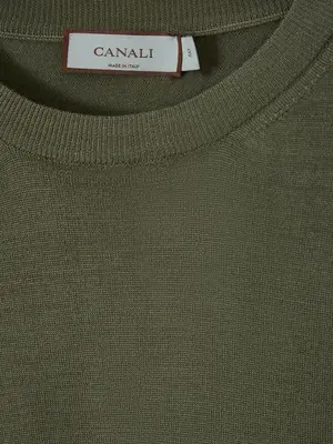 Canali Crew Neck Wool Sweater