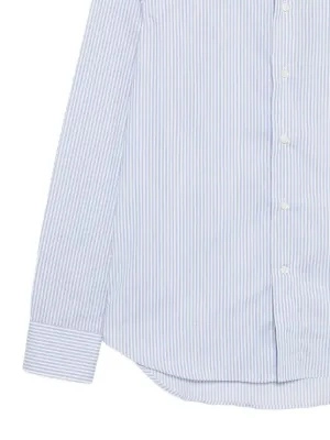 Canali Vertical-stripe Long-sleeve Shirt