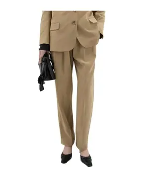 Magda Butrym Pleated Straight-leg Trousers