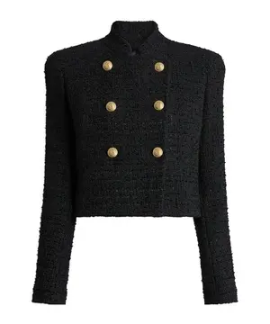 Balmain Tweed Officer Jacket