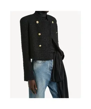 Balmain Tweed Officer Jacket