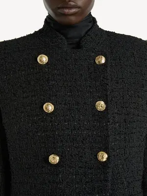 Balmain Tweed Officer Jacket