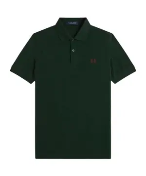 Fred Perry Logo Embroidered Polo Shirt - Green