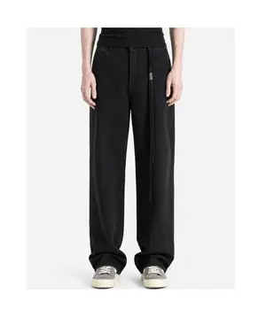 ANN DEMEULEMEESTER Relaxed Flared Trousers With Drawstring Embellishment
