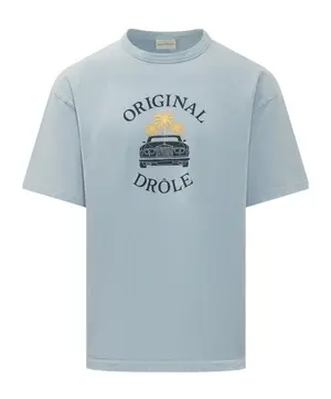 Drole De Monsieur Short-sleeved T-shirt - Gray