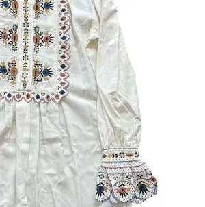 Isabel Marant Étoile Embroidered Long-sleeve Dress