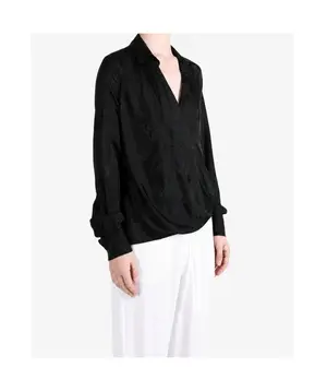 ANN DEMEULEMEESTER Alba Asymmetric Wrap Shirt