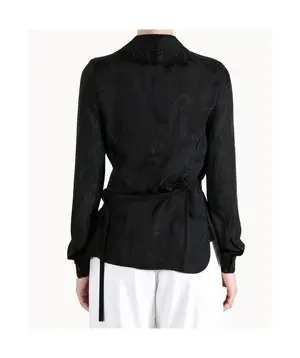ANN DEMEULEMEESTER Alba Asymmetric Wrap Shirt