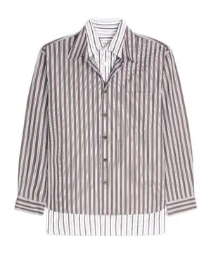 Dries Van Noten Double-layer Cotton Shirt