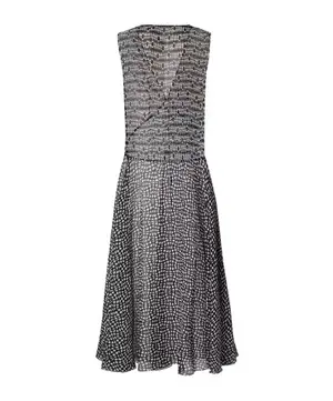 Fendi Sleeveless Printed Georgette Maxi Dress