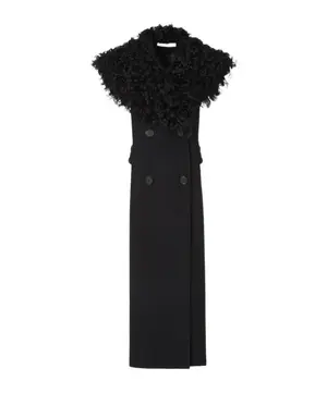 Fendi Tailored Double-breasted Shearling Gilet