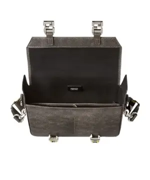 Fendi Flow Small Vintage-effect Leather Bag