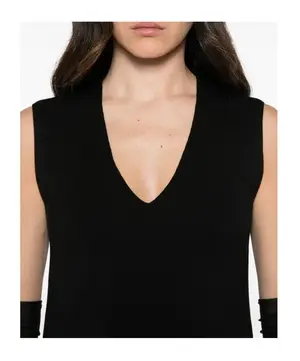 Fendi Wool Piqué Sleeveless Dress
