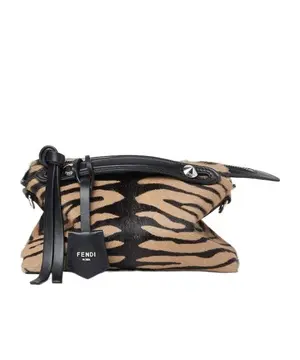 Fendi By The Way Soft Tiger-print Pony-effect Leather Bag
