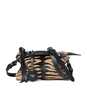 Fendi By The Way Soft Tiger-print Pony-effect Leather Bag