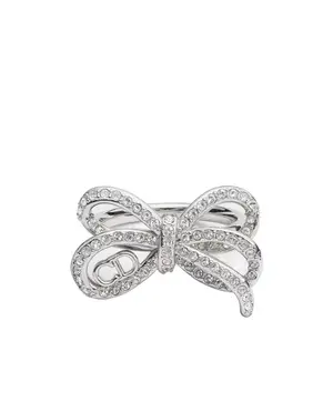 Dior Infinity Bow Ring With Crystals