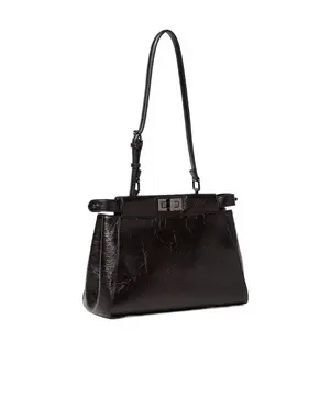 Fendi My Peekaboo Small Crackled Leather Bag