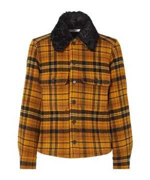 Fendi Blouson Check Wool Blouson