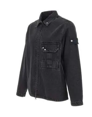 Stone Island Long-sleeved Shirt Jacket - Black Medium