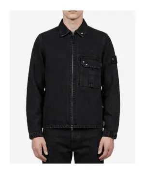Stone Island Long-sleeved Shirt Jacket - Black Medium
