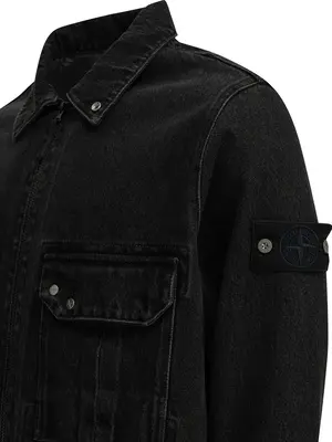 Stone Island Long-sleeved Shirt Jacket - Black Medium