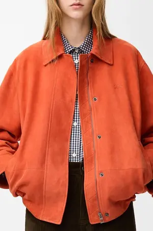 Loewe Suede Lambskin Drawstring Jacket