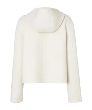 Fendi Jacket Ivory Ff Zucca Wool Blouson