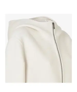 Fendi Jacket Ivory Ff Zucca Wool Blouson