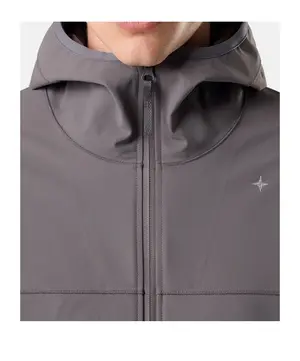 Stone Island Oversized-fit Zip-up Hooded Sweatshirt With Zip Pockets