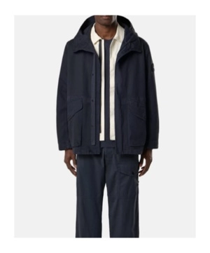 Stone Island Hooded Jacket With Anti-drop Finish