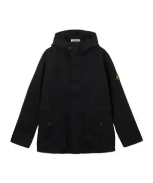Stone Island Hooded Jacket With Anti-drop Finish