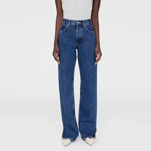 ANINE BING Roy High-waist Straight Leg Jeans