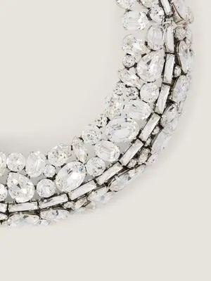 Givenchy Bold Crystals Torque Necklace In Metal And Crystals