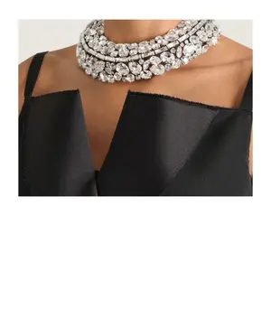 Givenchy Bold Crystals Torque Necklace In Metal And Crystals