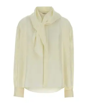 Carven Bow Neck Shirt - Ivory